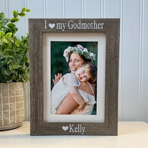 I LOVE GODFATHER Gift, Godfather Frame, Godfather Picture Frame ...