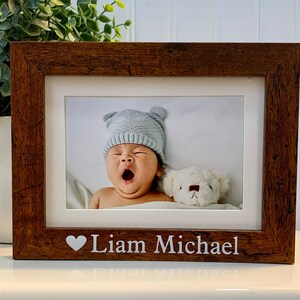 Personalized BABY NAME Gift, Custom Name Picture Frame for Baby ...