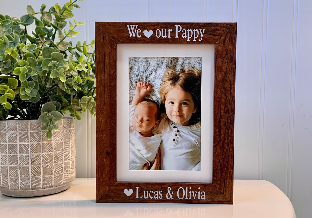 WE LOVE PAPPY Gift (select Any Grandparent Name), Pappy Frame, Pappy ...