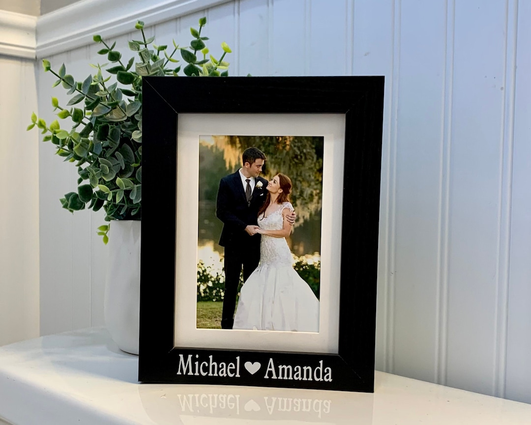 WEDDING GIFT, Wedding Frame, Personalized Wedding Picture Frame ...