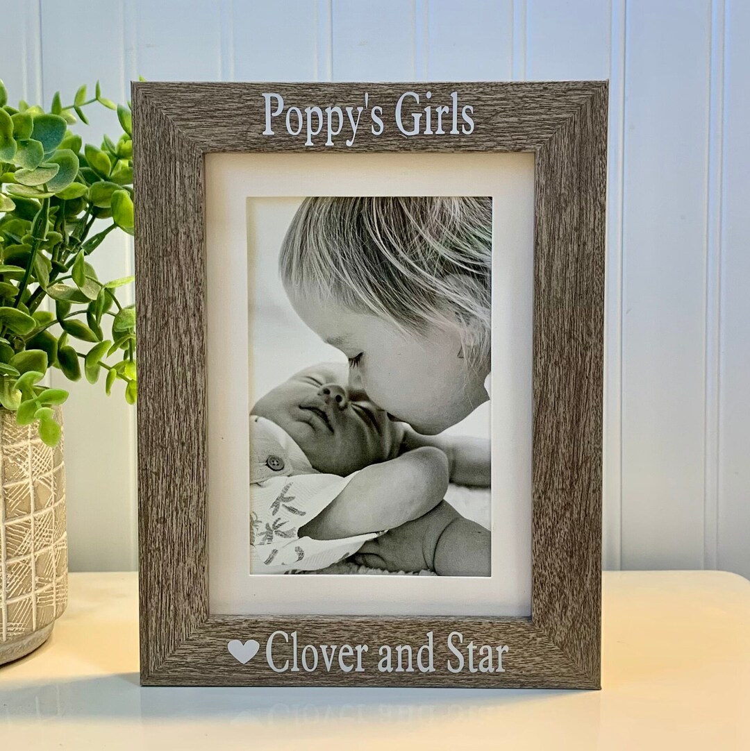 POPPY'S GIRLS Gift (select Any Grandparent Name), Poppy Frame, Poppy ...