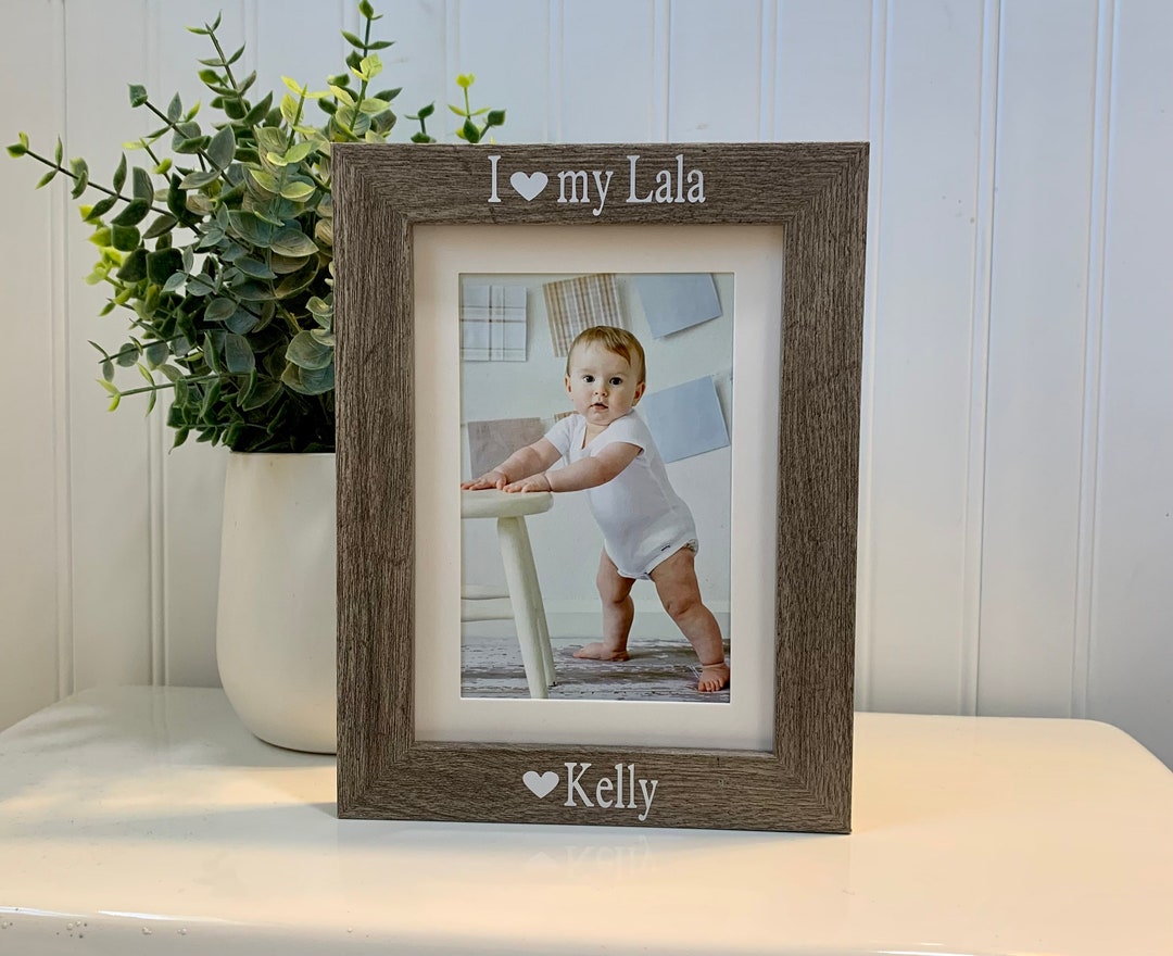 I LOVE LALA (select Any Grandparent Name), Lala Frame, Custom Lala ...