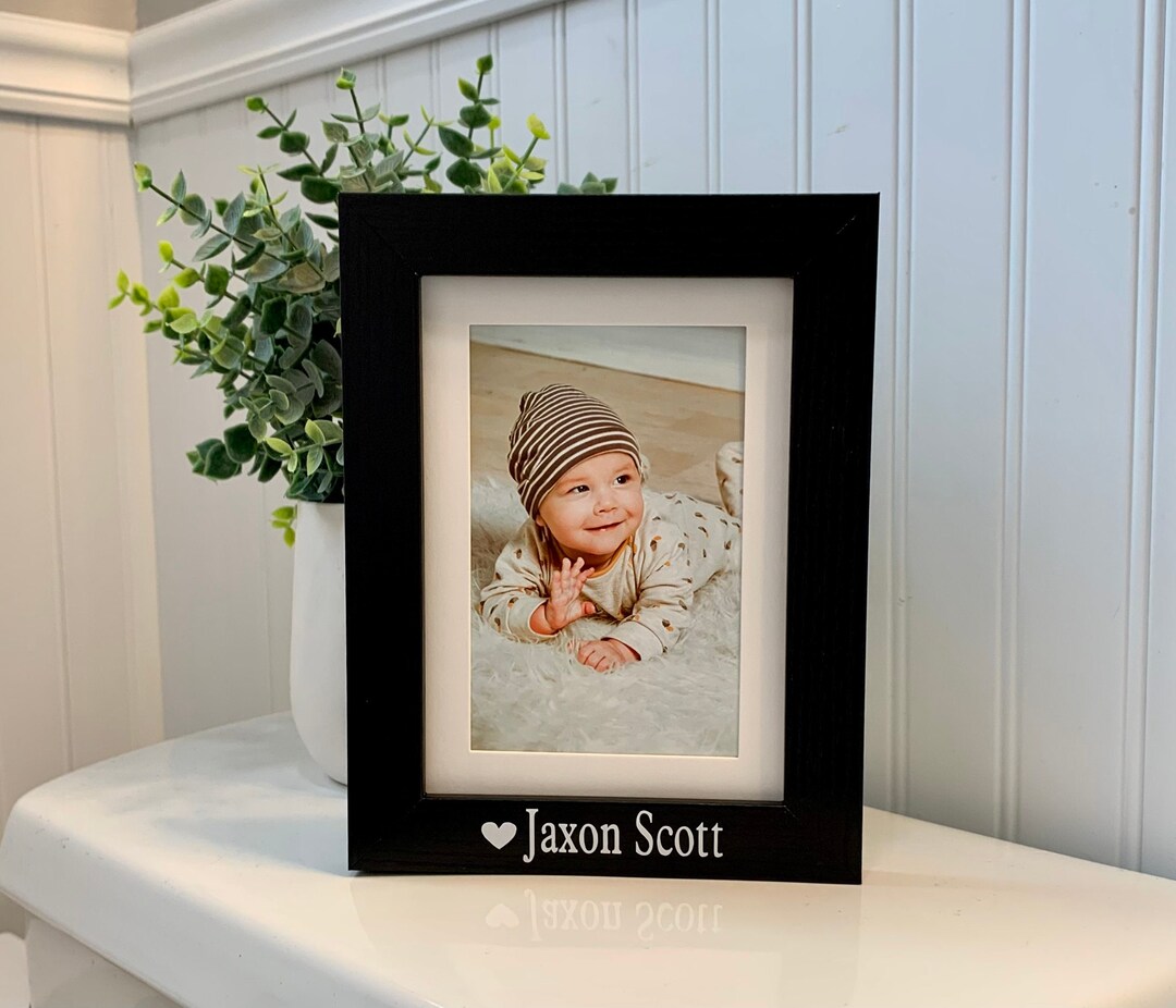 Personalized BABY BOY NAME Gift Custom Name Picture Frame for - Etsy