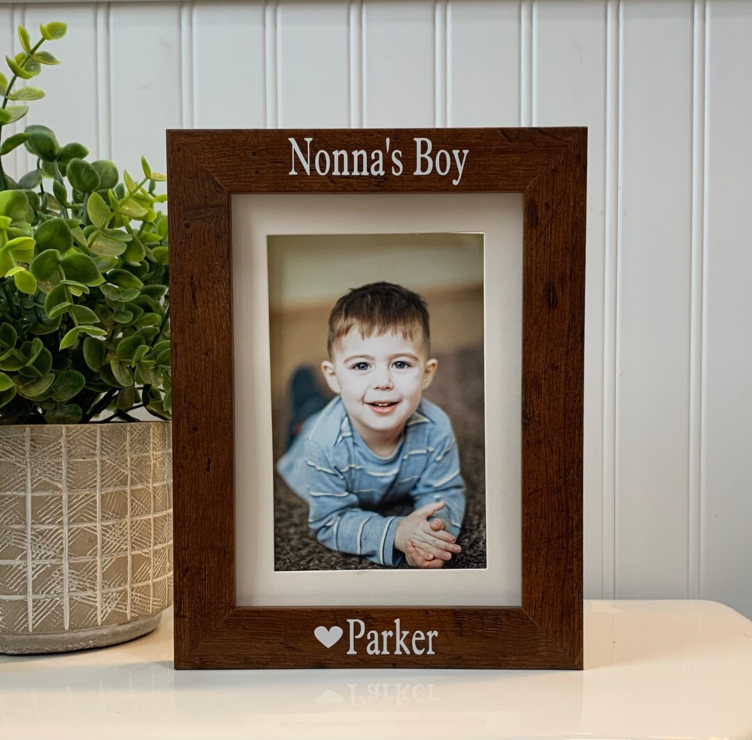 NONNA'S BOY (select Any Grandparent Name), Nonna Gift, Nonna Frame ...