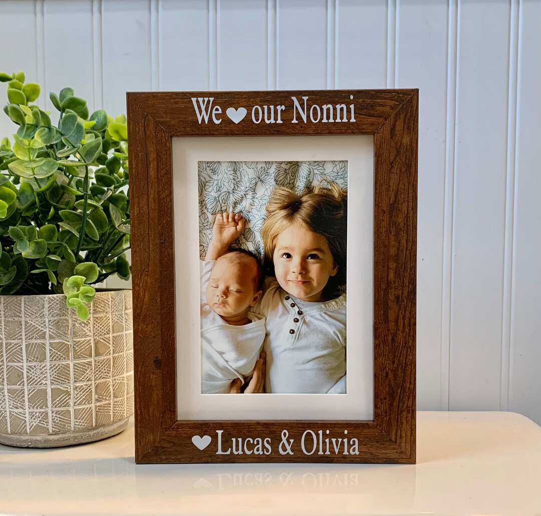 I/WE LOVE NONNI Gift (select Any Grandparent Name), Nonni Frame ...
