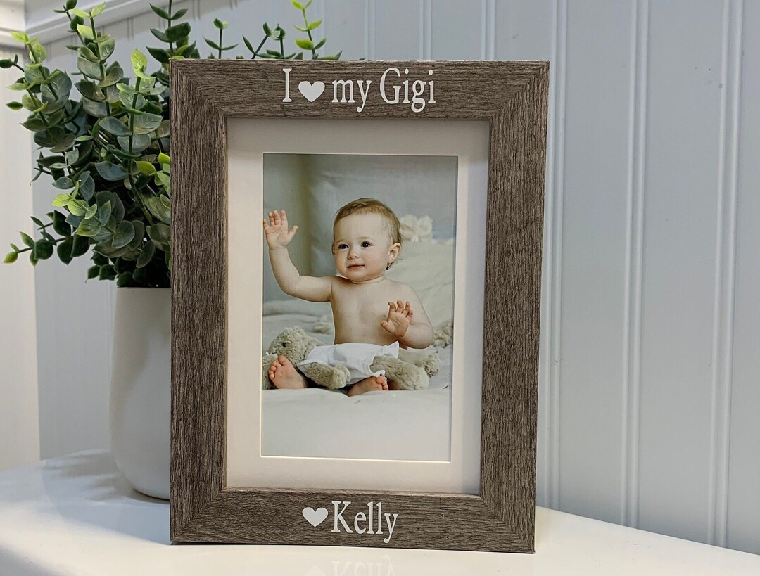 I/WELOVE GIGI Gift (select Any Grandparent Name), Gigi Frame, Custom ...