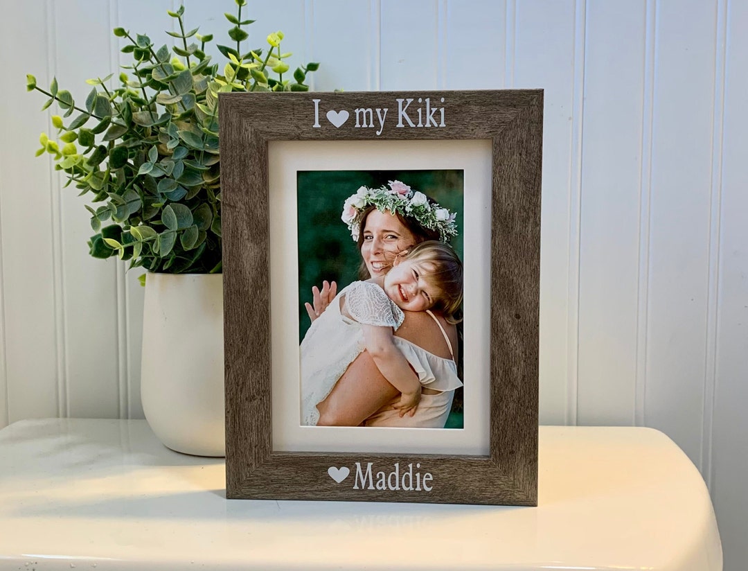 I Love Kiki Gift (SELECT ANY GRANDPARENT Name), Kiki Frame ...