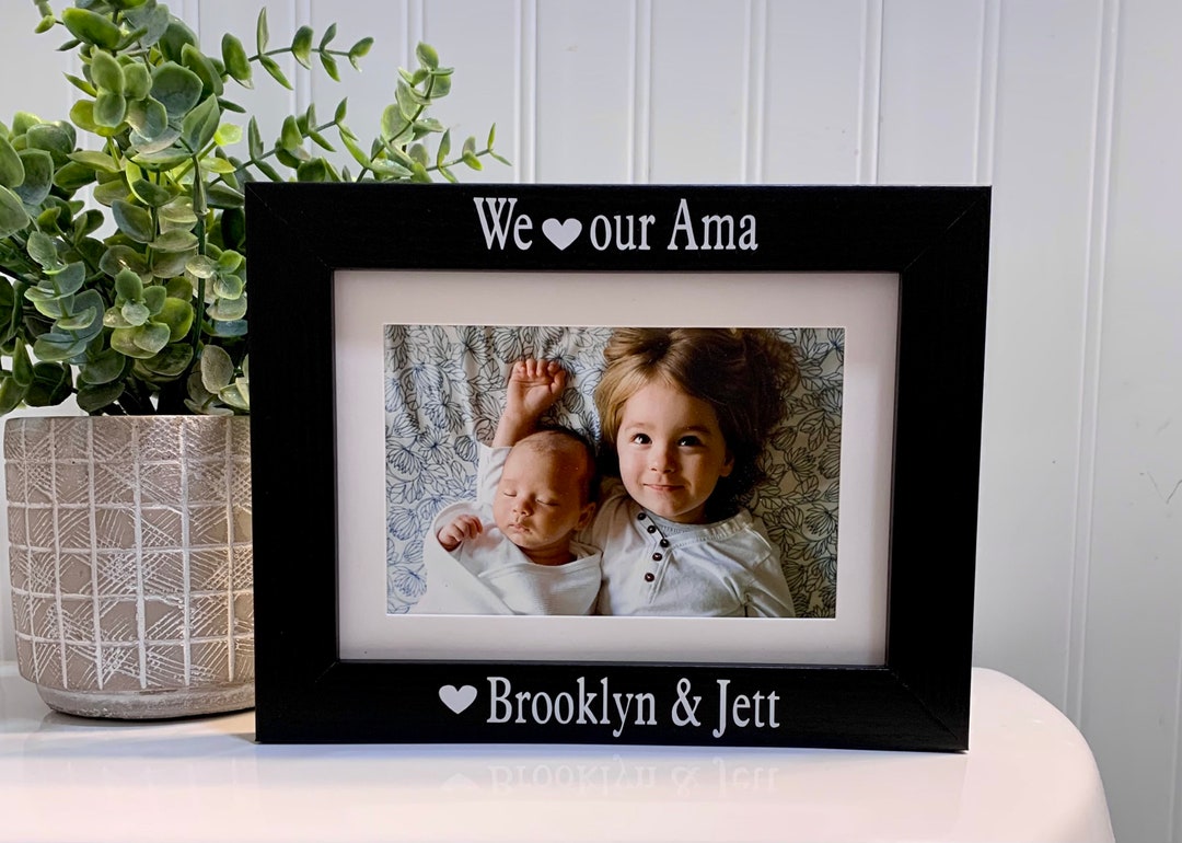 I/WE LOVE AMA Gift, Personalized Ama Frame, Custom Picture Frame for ...