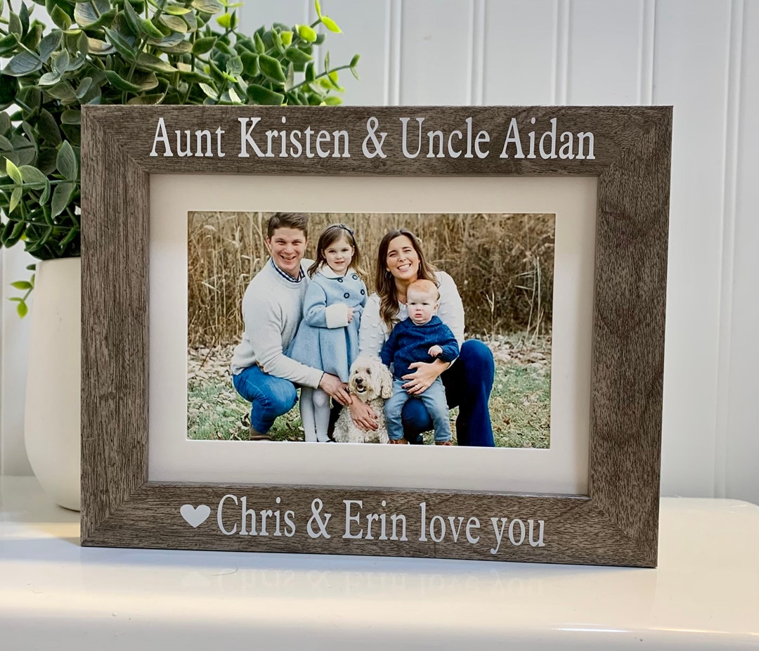 AUNT AND UNCLE Gift, Aunt and Uncle Frame, Aunt and Uncle Picture Frame ...