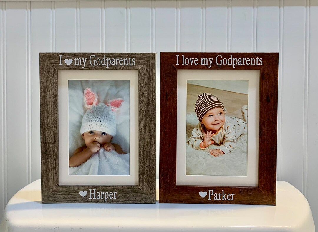 I LOVE GODPARENTS, Godparents Gift, Godparents Frame, Godparents ...