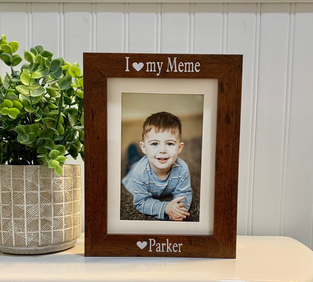 I/WE LOVE MEME (select Any Grandparent Name), Meme Frame, Meme Picture ...