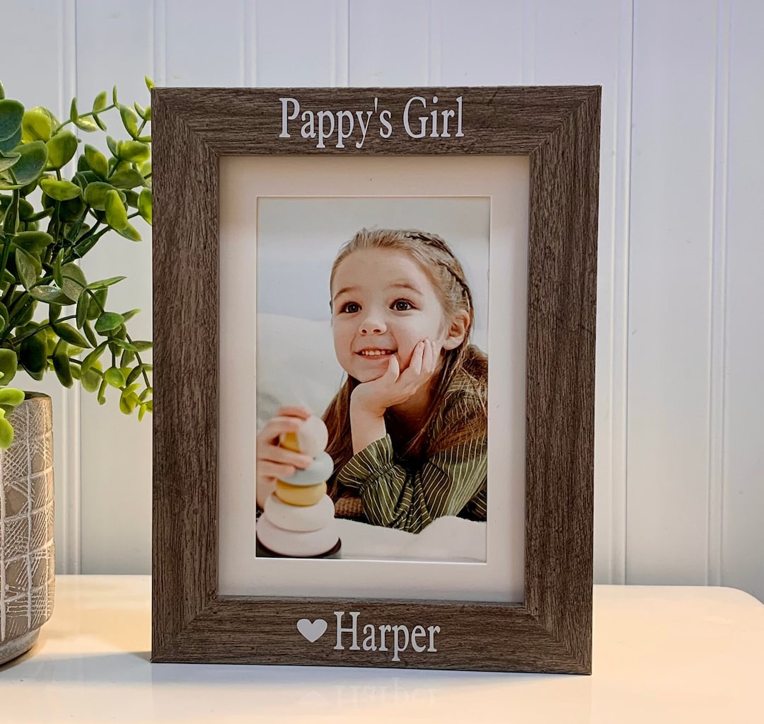 PAPPY'S GIRL(S) (select Any Grandparent Name), Pappy Gift, Pappy Frame ...
