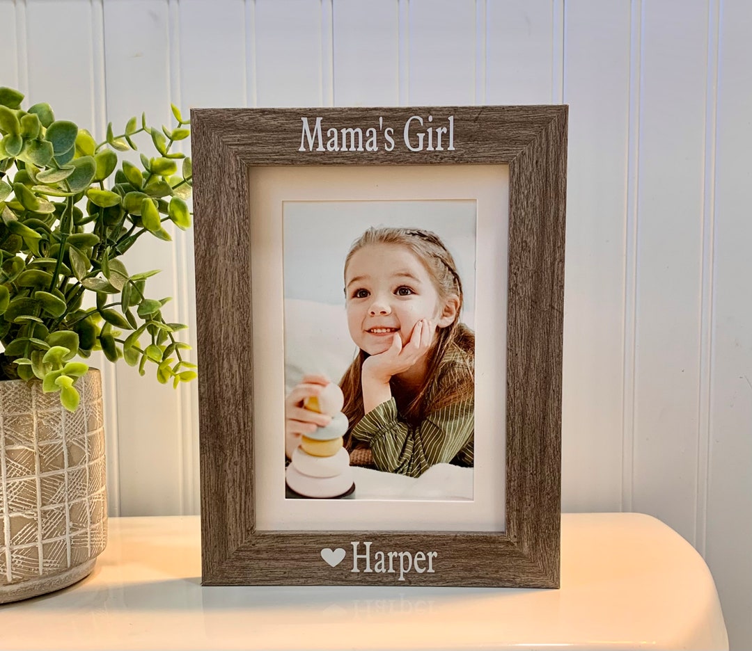 MAMA'S GIRL, Mama Gift, Mama Frame, Mama Photo Frame, Mama Picture ...