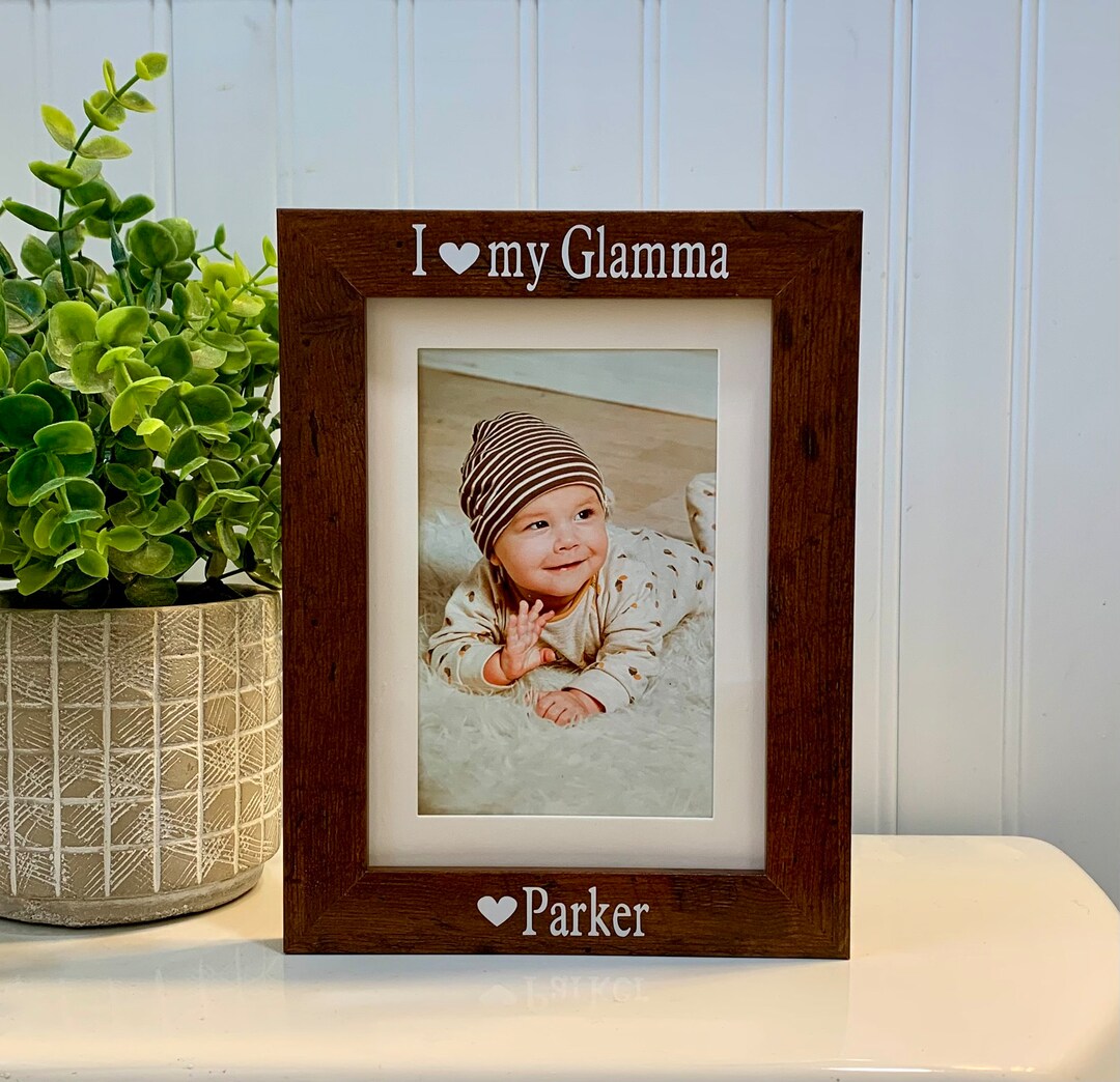 I/WE LOVE GLAMMA (select Any Grandparent Name), Glamma Gift, Glamma ...