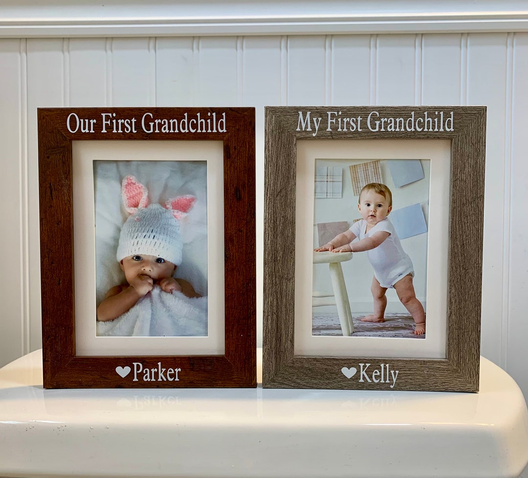 OUR/MY First GRANDCHILD Gift, Personalized First Grandchild Frame ...
