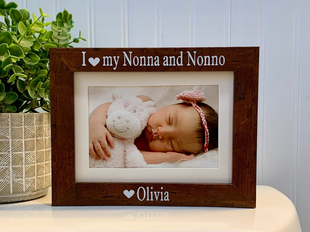 NONNA AND NONNO (select Any Grandparent Names), Nonna Gift, Nonna Frame ...