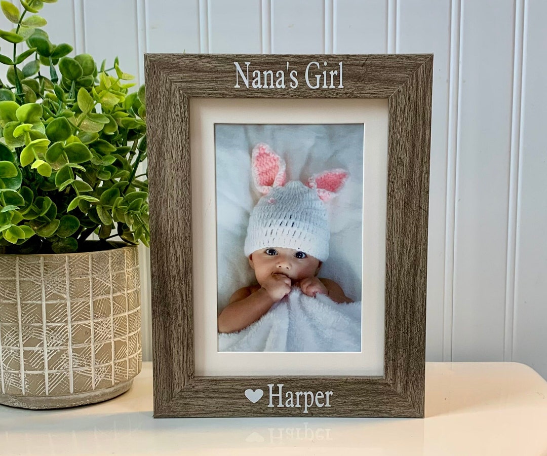 NANA'S GIRL (select Any Grandparent Name), Nana Gift, Nana Frame, Nana ...