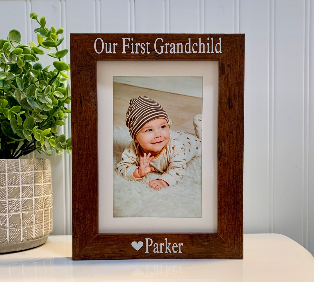 OUR/MY First GRANDCHILD Gift, Personalized First Grandchild Frame ...
