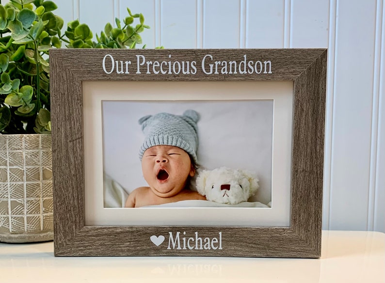 Our/my GREAT GRANDSON(S) Gift, Personalized Great Grandson Frame, Great ...