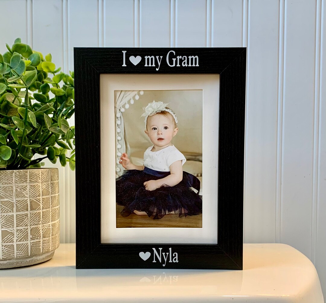 I/WE LOVE GRAM (select Any Grandparent Name), Gram Gift, Gram Frame ...