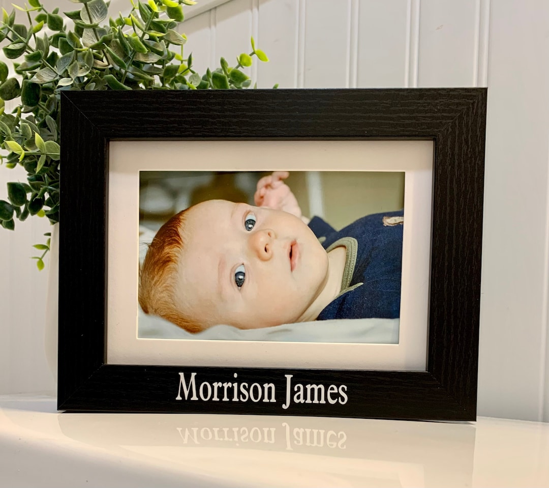Personalized BABY NAME Gift, Name Picture Frame for Baby, Newborn Baby ...