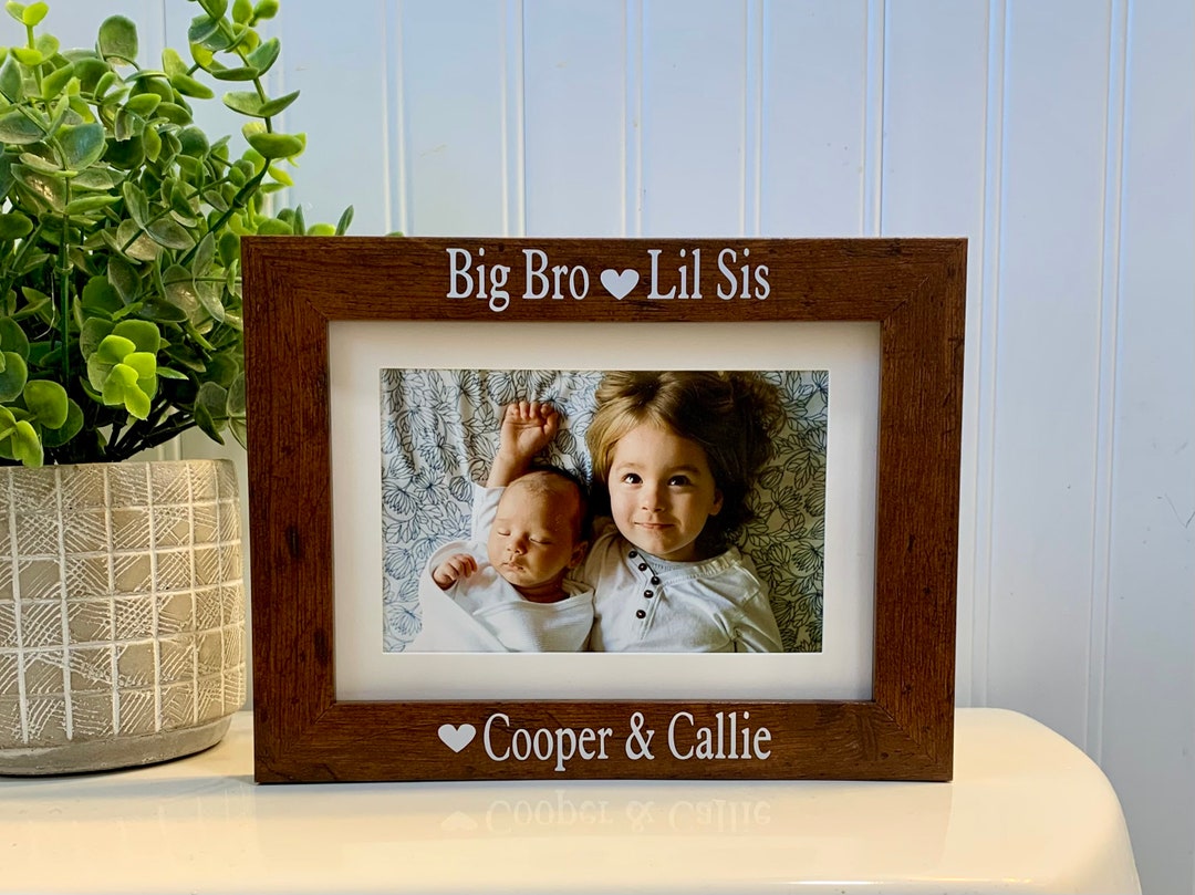BIG BROTHER Gift, Big Brother Frame, Big Brother Picture Frame, Big ...