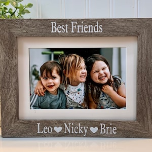 BEST FRIENDS Gift, Best Friends Frame, Personalized Best Friends ...