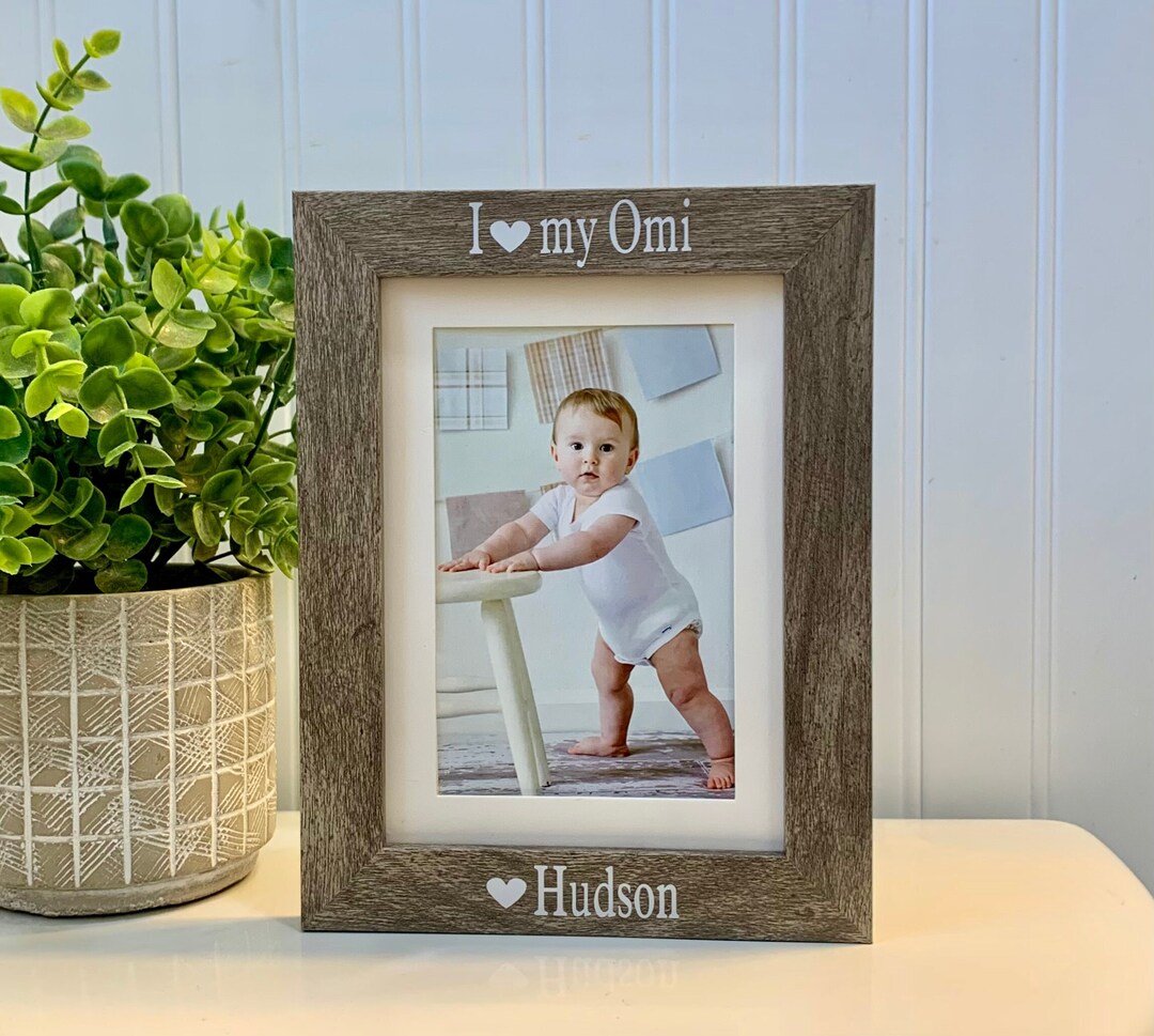 I LOVE OMI select Any Grandparent Name, Omi Gift, Omi Frame, Omi ...