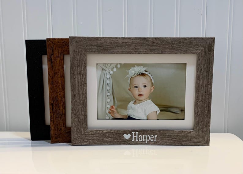 Personalized BABY NAME Gift, Custom Name Picture Frame for Baby ...
