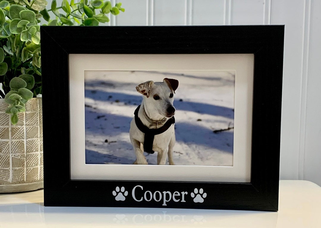 DOG NAME GIFT, Dog Frame, Dog Picture Frame, Dog Photo Frame ...