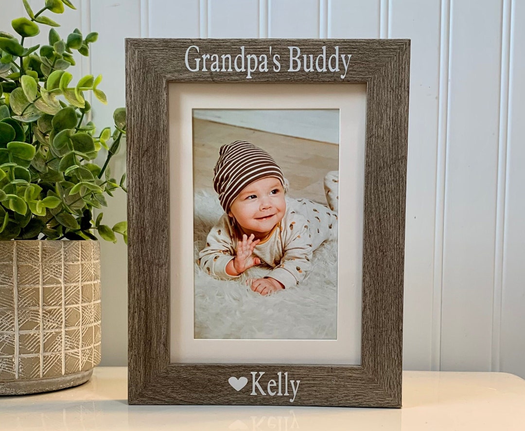 GRANDPA'S BUDDY Gift, Grandpa Gift, Grandpa Frame, Grandpa Picture ...