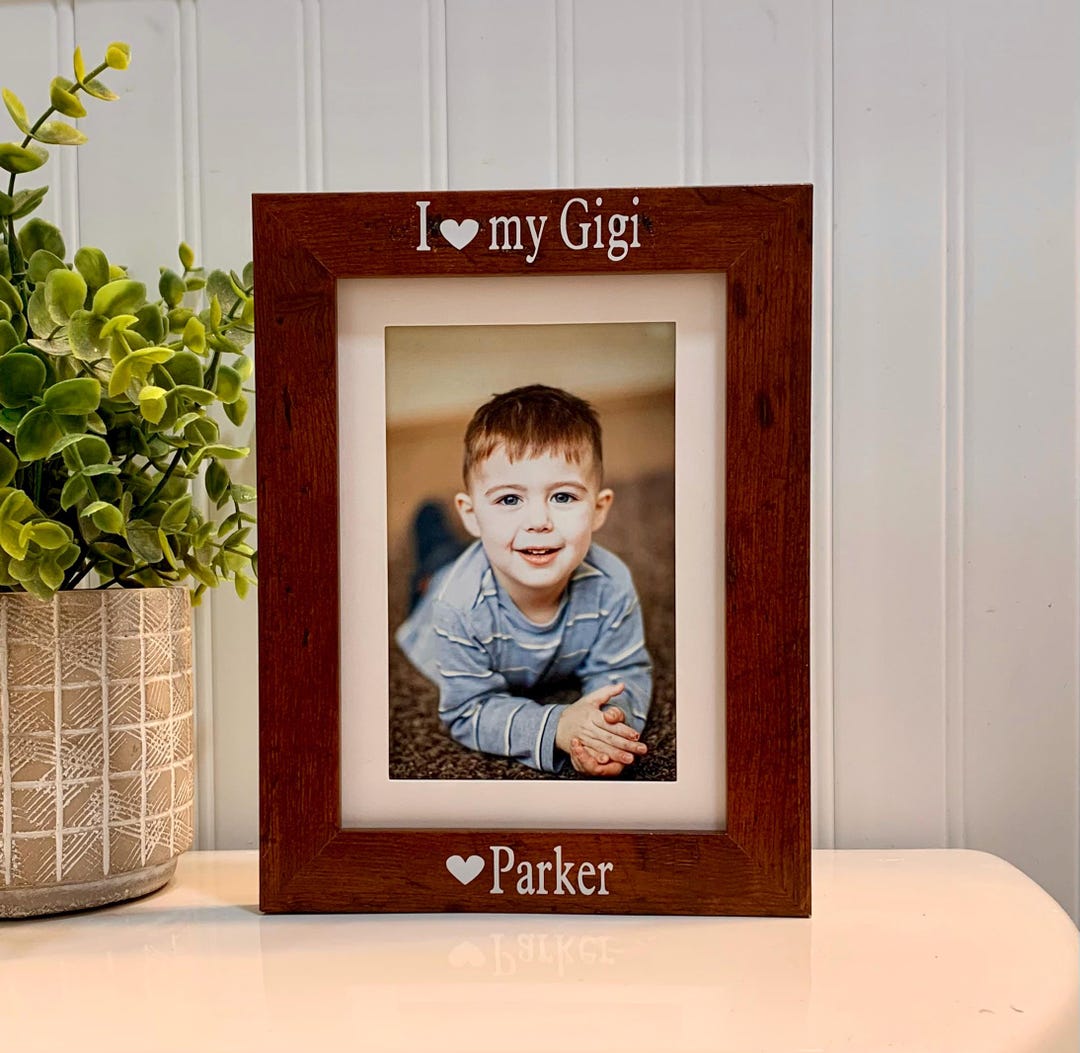 I/WE LOVE GIGI (select Any Grandparent Name), Gigi Gift, Gigi Frame ...