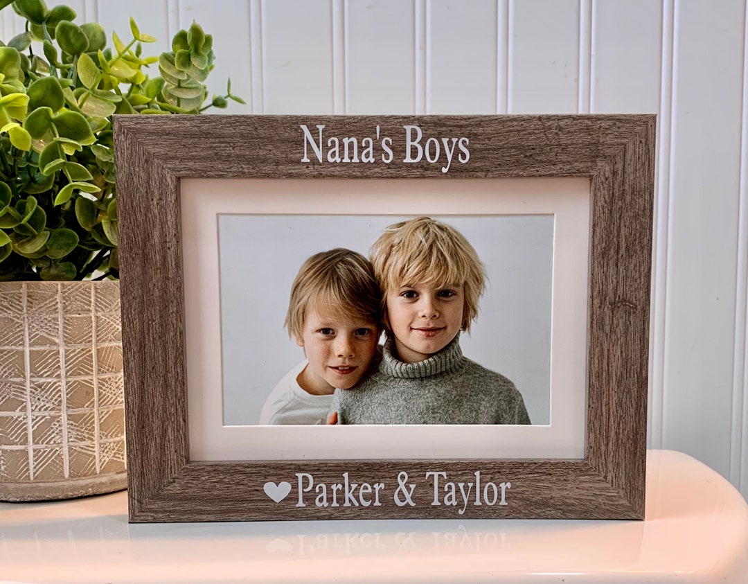 NANA'S BOYS (select Any Grandparent Name), Nana Gift, Nana Frame, Nana ...