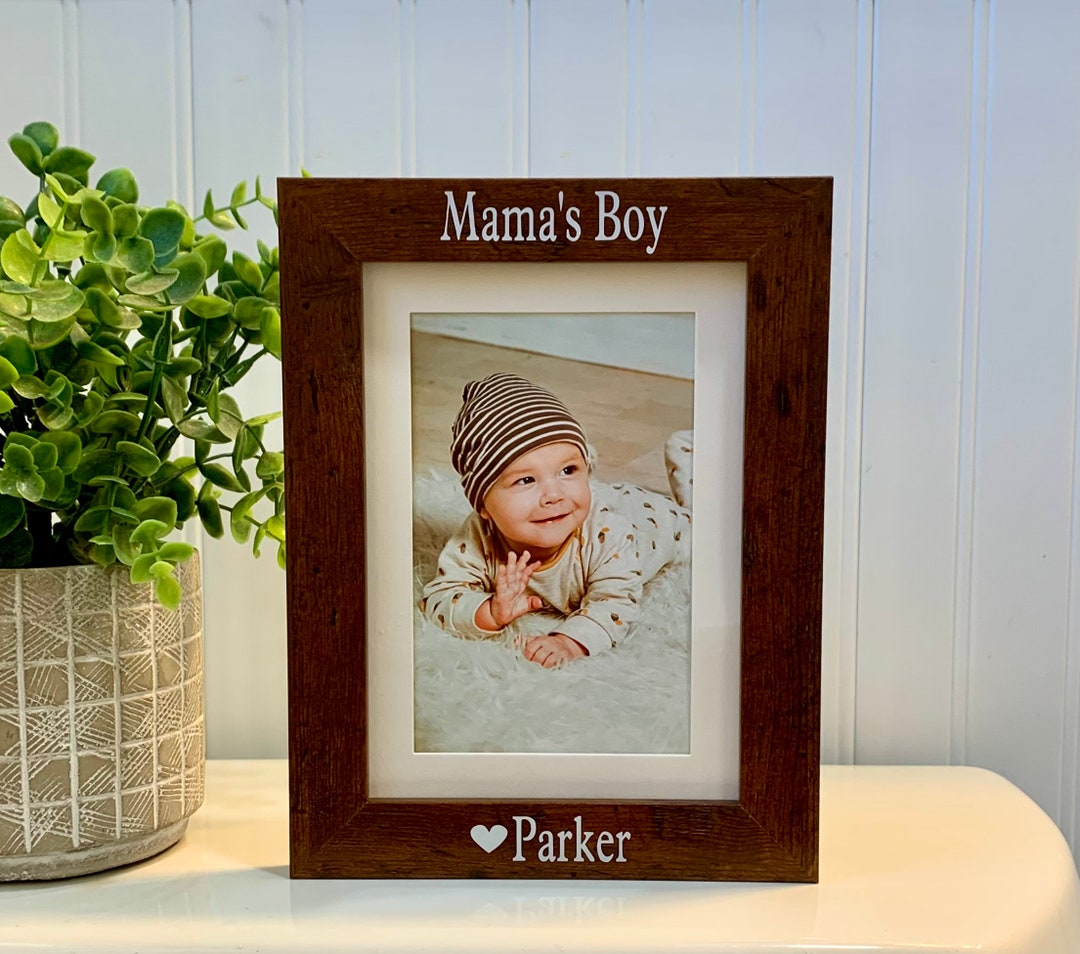 MAMA'S BOY Gift, Mama Gift, Mama Frame, Mama Picture Frame, Mama Photo ...