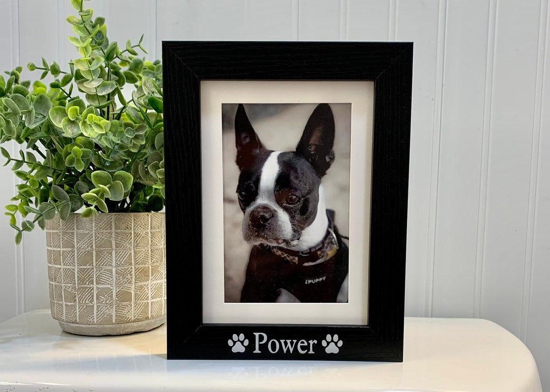 DOG NAME GIFT, Dog Gift, Dog Frame, Dog Picture Frame, Dog Photo Frame ...