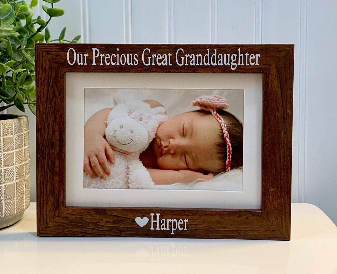 Our/my GREAT GRANDDAUGHTER(S) Gift, Great Granddaughter Frame, Great ...