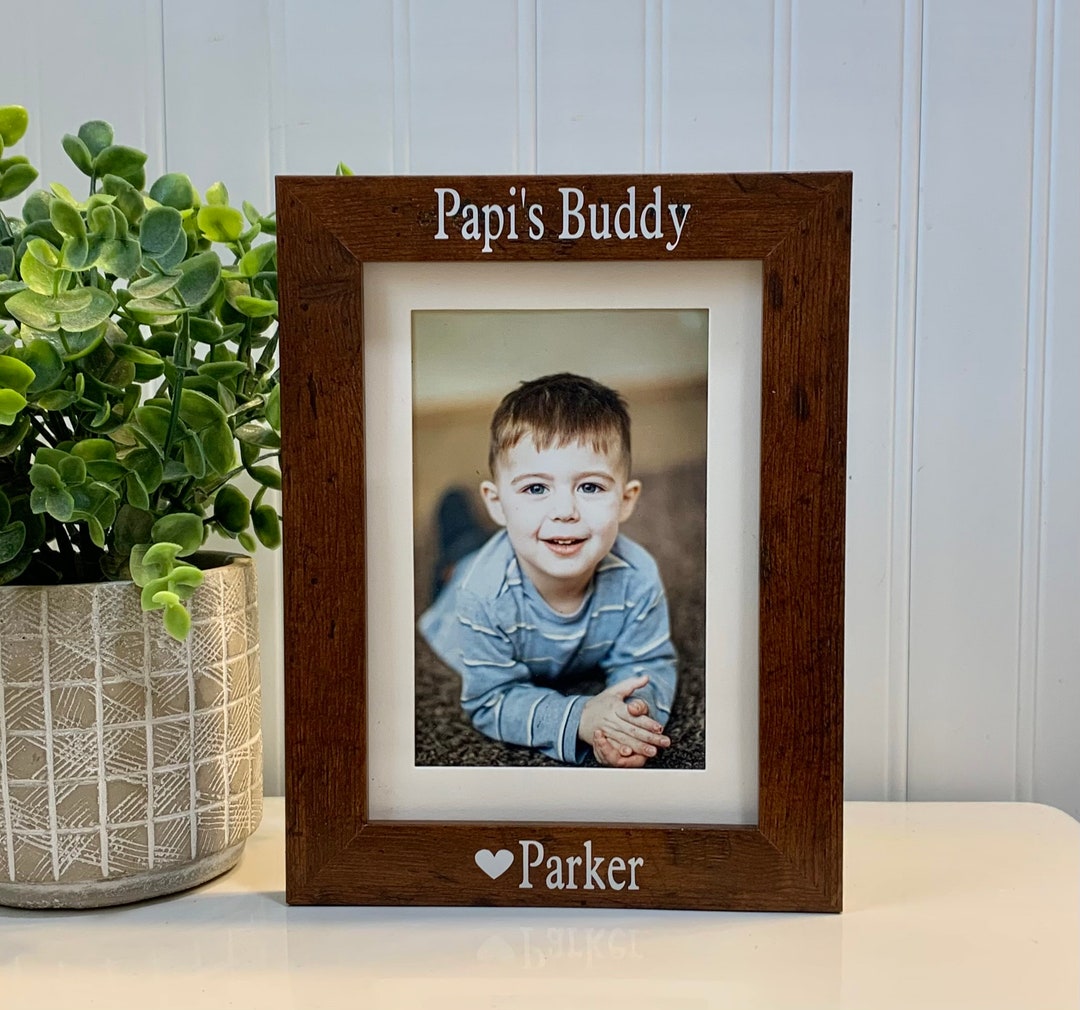 PAPI'S BUDDY Gift (select Any Grandparent Name), Papi Frame, Papi ...