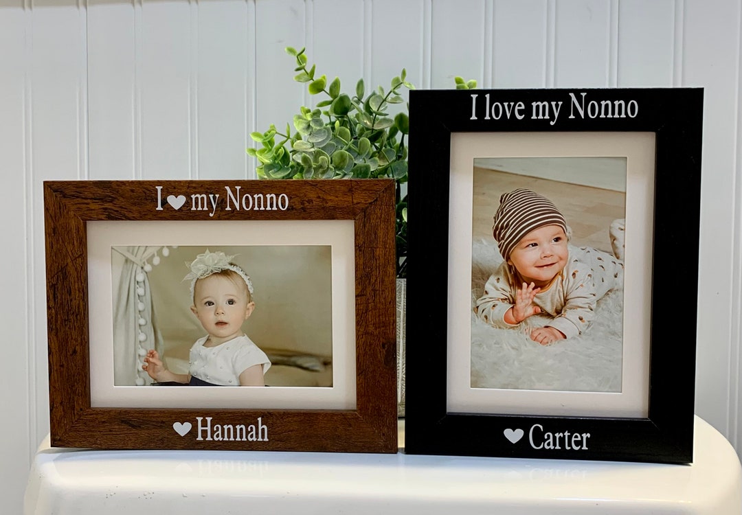 I LOVE NONNO Gift (select Any Grandparent Name), Nonno Frame, Nonno ...