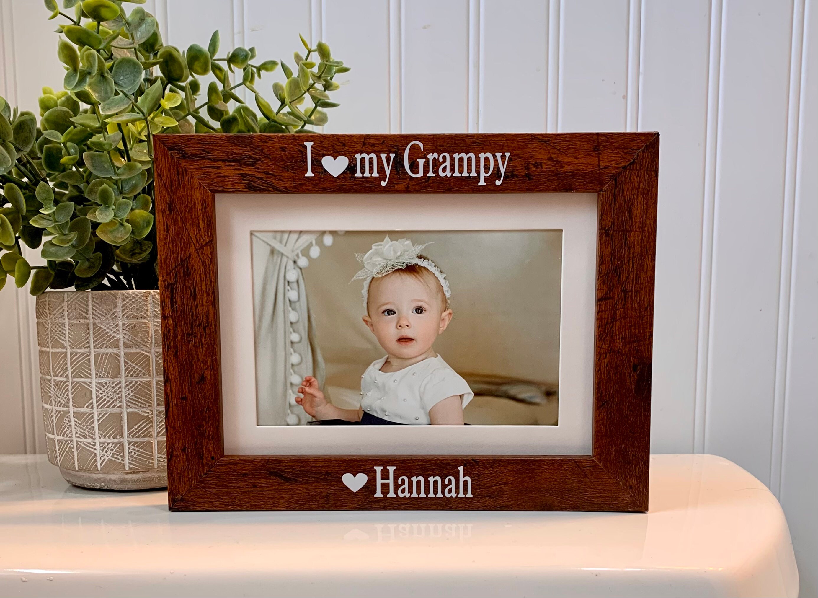 I/WE LOVE POPPY Gift (select Any Grandparent Name), Poppy Frame, Poppy ...