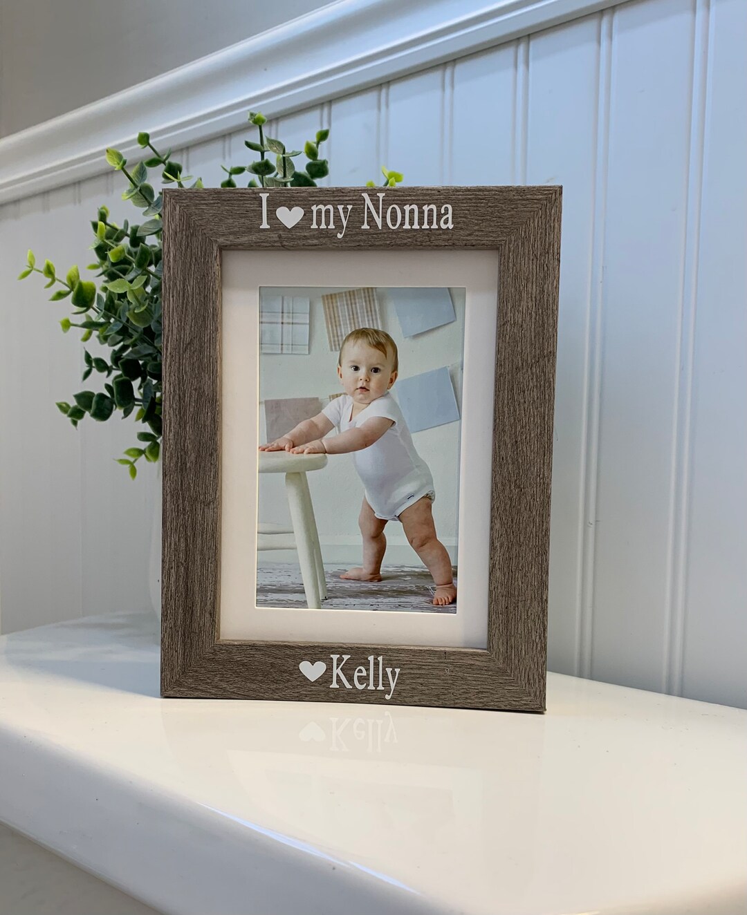 I LOVE NONNA Gift (select Any Grandparent Name), Nonna Frame ...