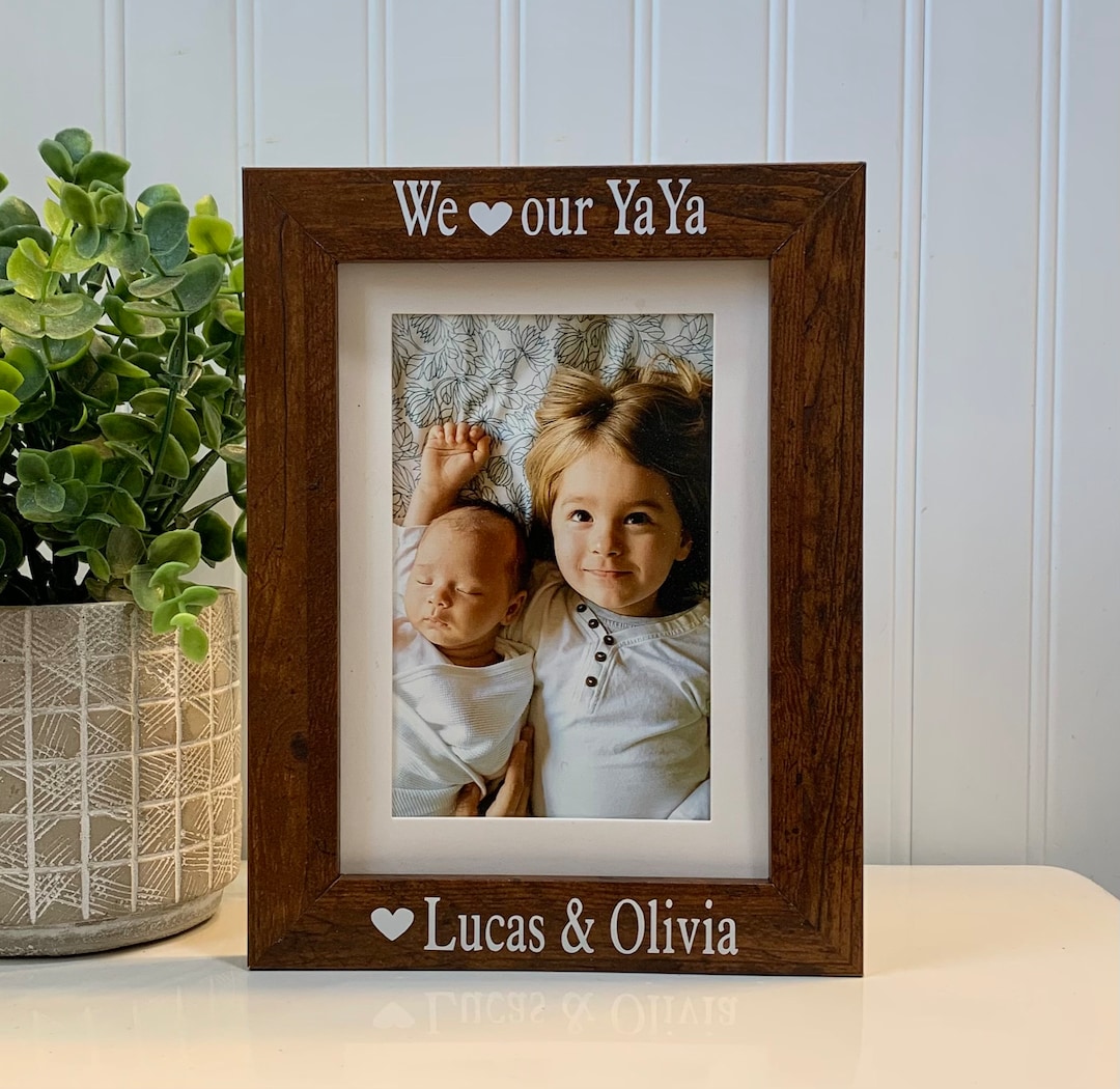 WE LOVE YAYA (select Any Grandparent Name), Personalized Yaya Gift ...