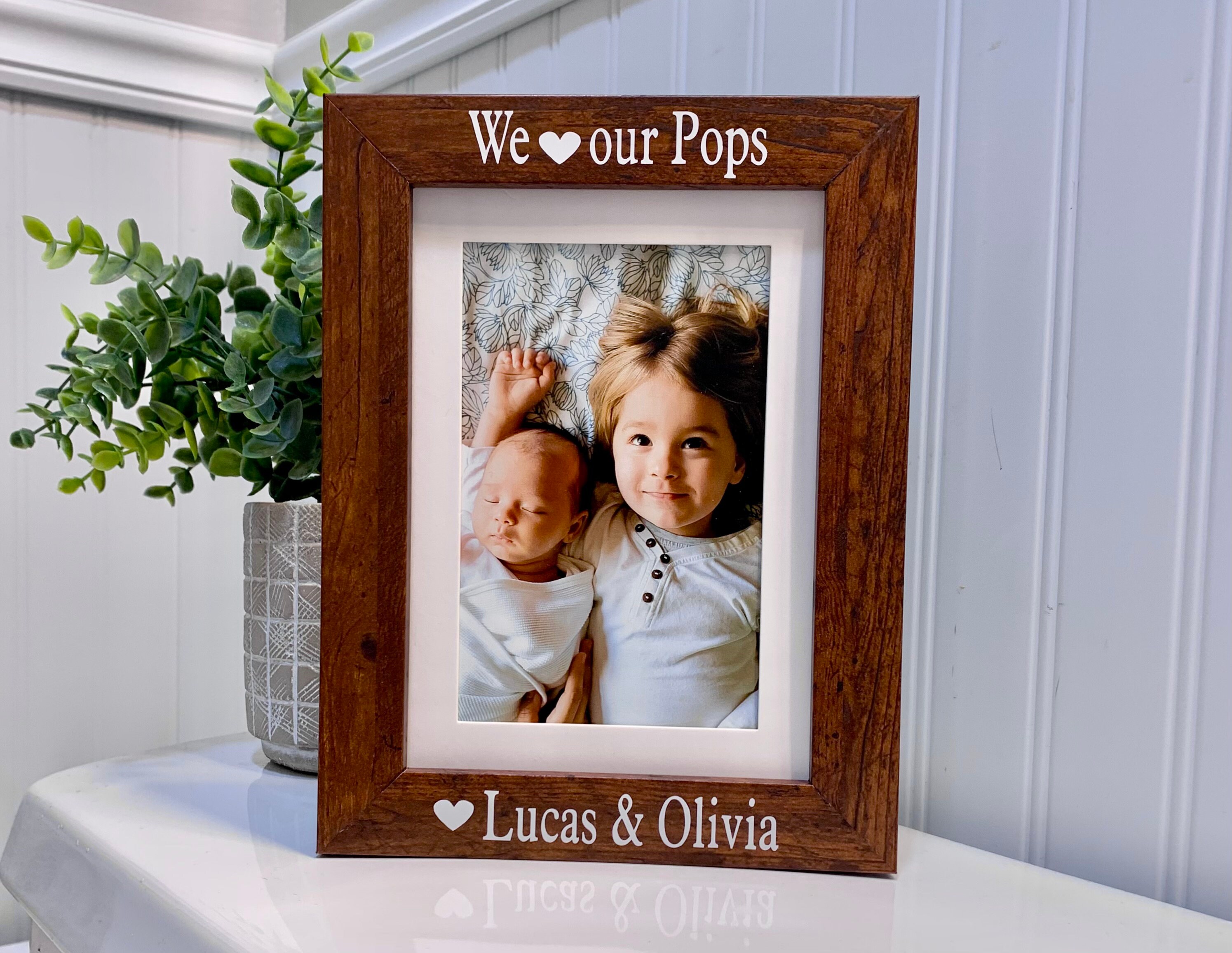 POPS GIFT (select Any Grandparent Name), Pops Frame, Pops Picture Frame ...