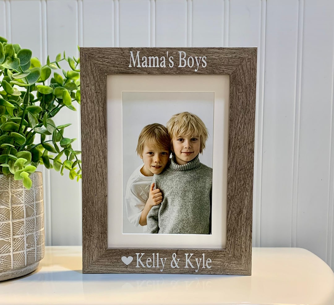 MAMA'S BOYS Gift, Mama Frame, Mama Picture Frame, Mama Photo Frame ...