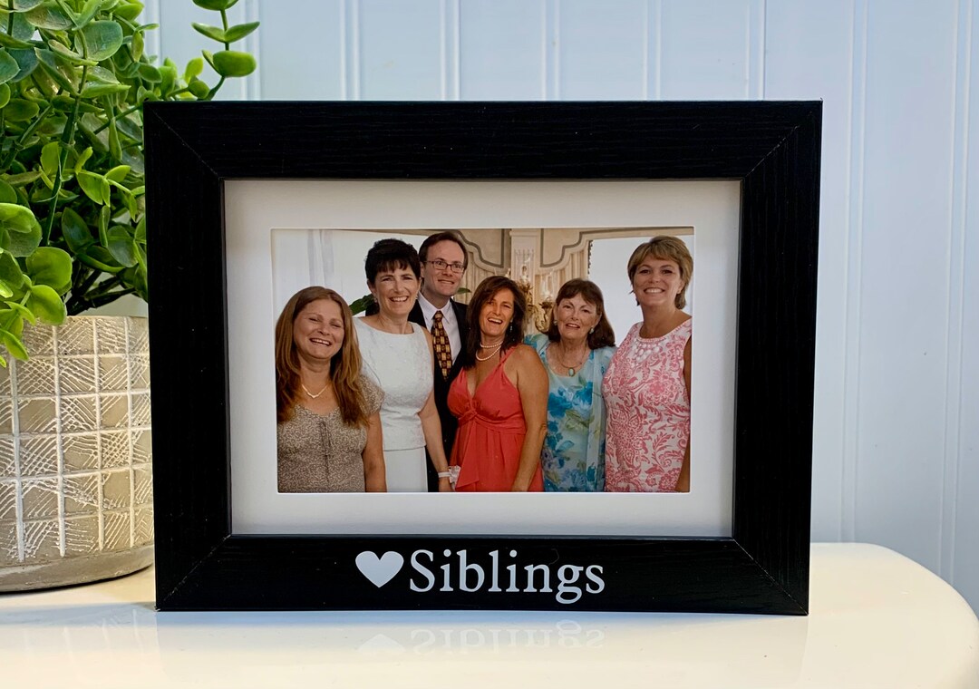SIBLINGS Gift, Siblings Frame, Siblings Picture Frame, Siblings Photo ...