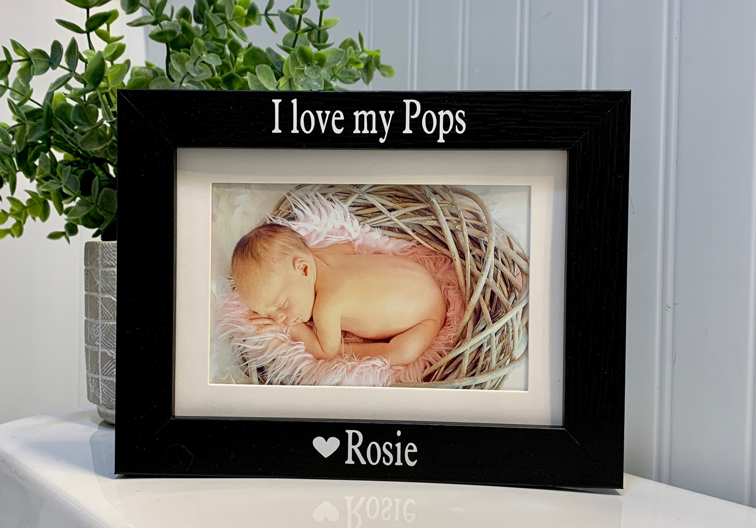 POPS GIFT (select Any Grandparent Name), Pops Frame, Pops Picture Frame ...