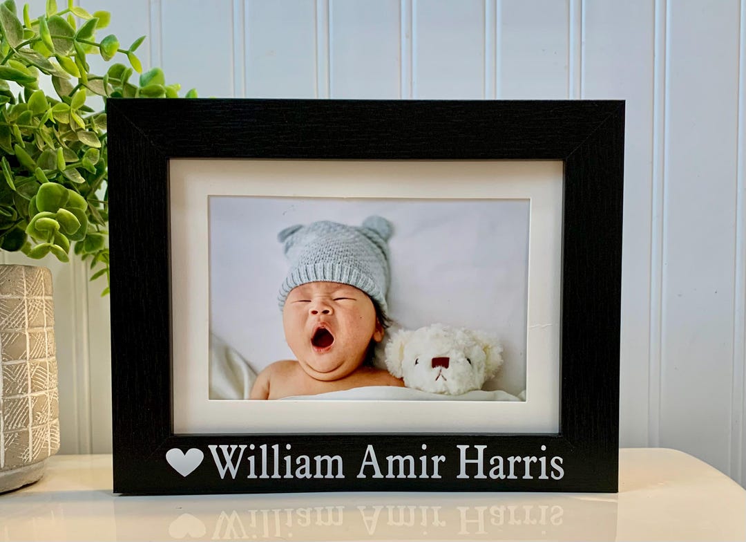 Personalized BABY NAME Gift, Custom Name Picture Frame for Baby ...