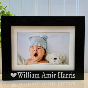 Personalized BABY NAME Gift, Custom Name Picture Frame for Baby ...