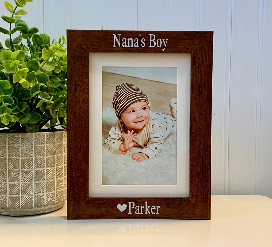 NANA'S BOY (select Any Grandparent Name), Nana Gift, Nana Frame, Nana ...