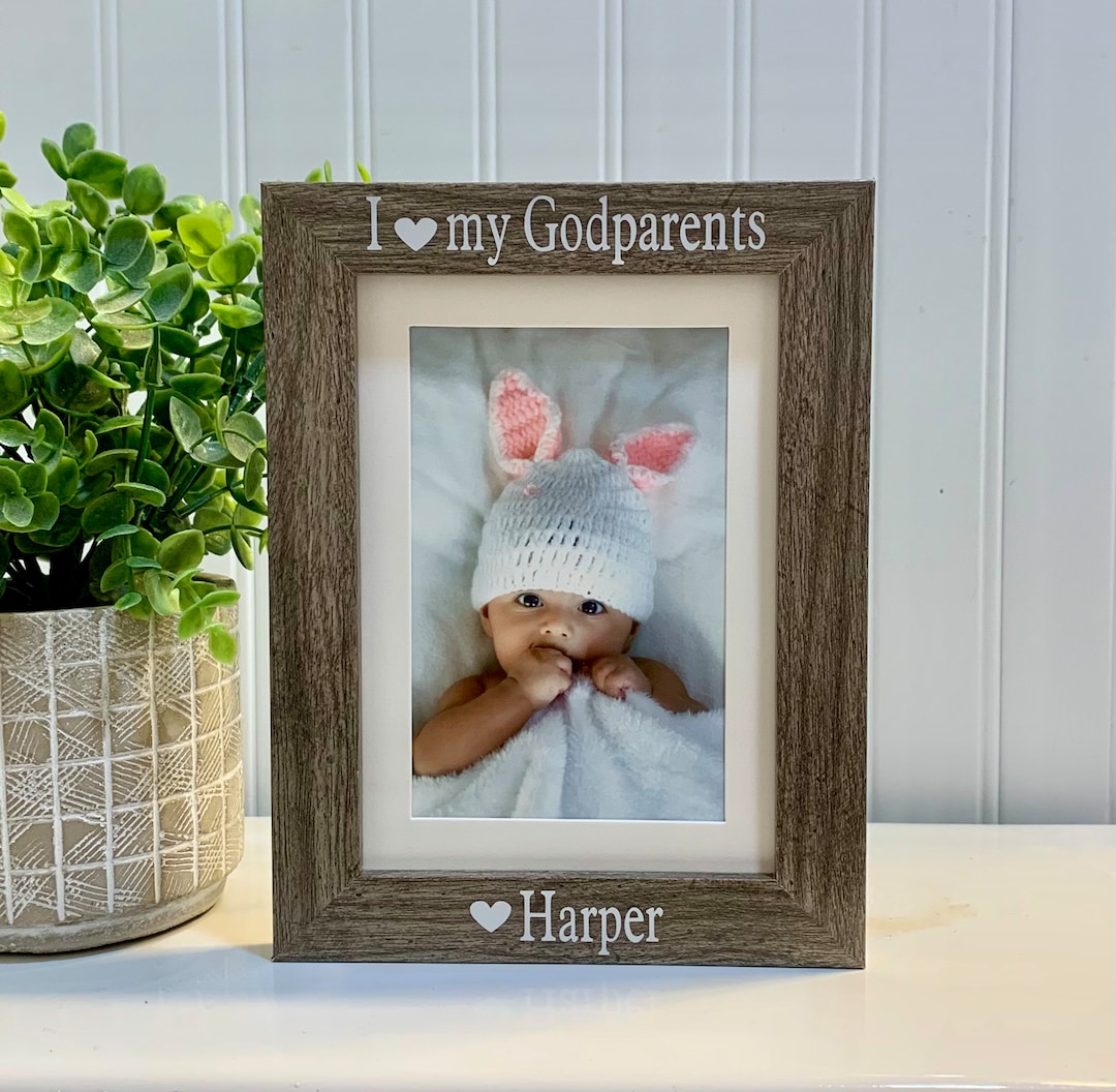 I LOVE GODPARENTS, Godparents Gift, Godparents Frame, Godparents ...