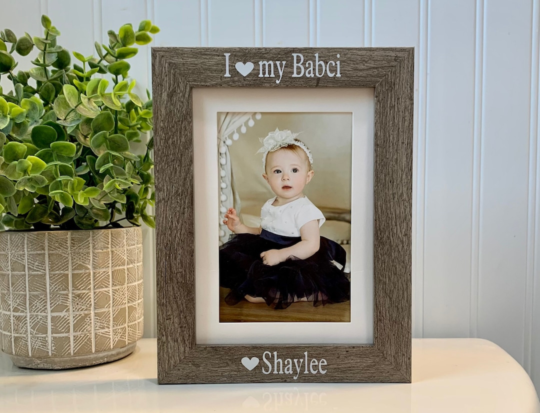 I LOVE BABCI Gift (select Any Grandparent Name), Babci Frame ...